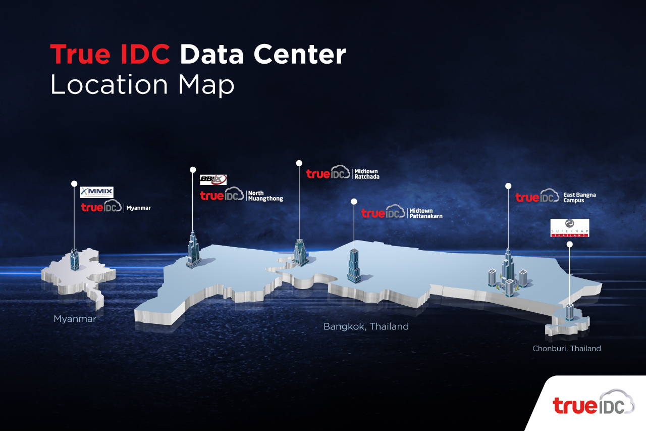 บริการ Colocation สำหรับลูกค้าองค์กร ในดาต้าเซ็นเตอร์มาตรฐานระดับสากลจาก True IDC